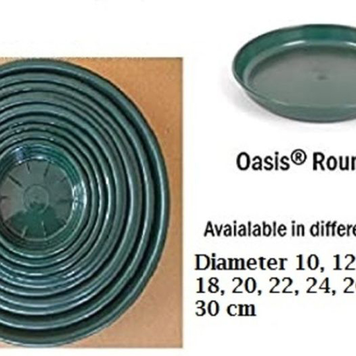 OASIS® Round Plastic Plate - Royal Touch